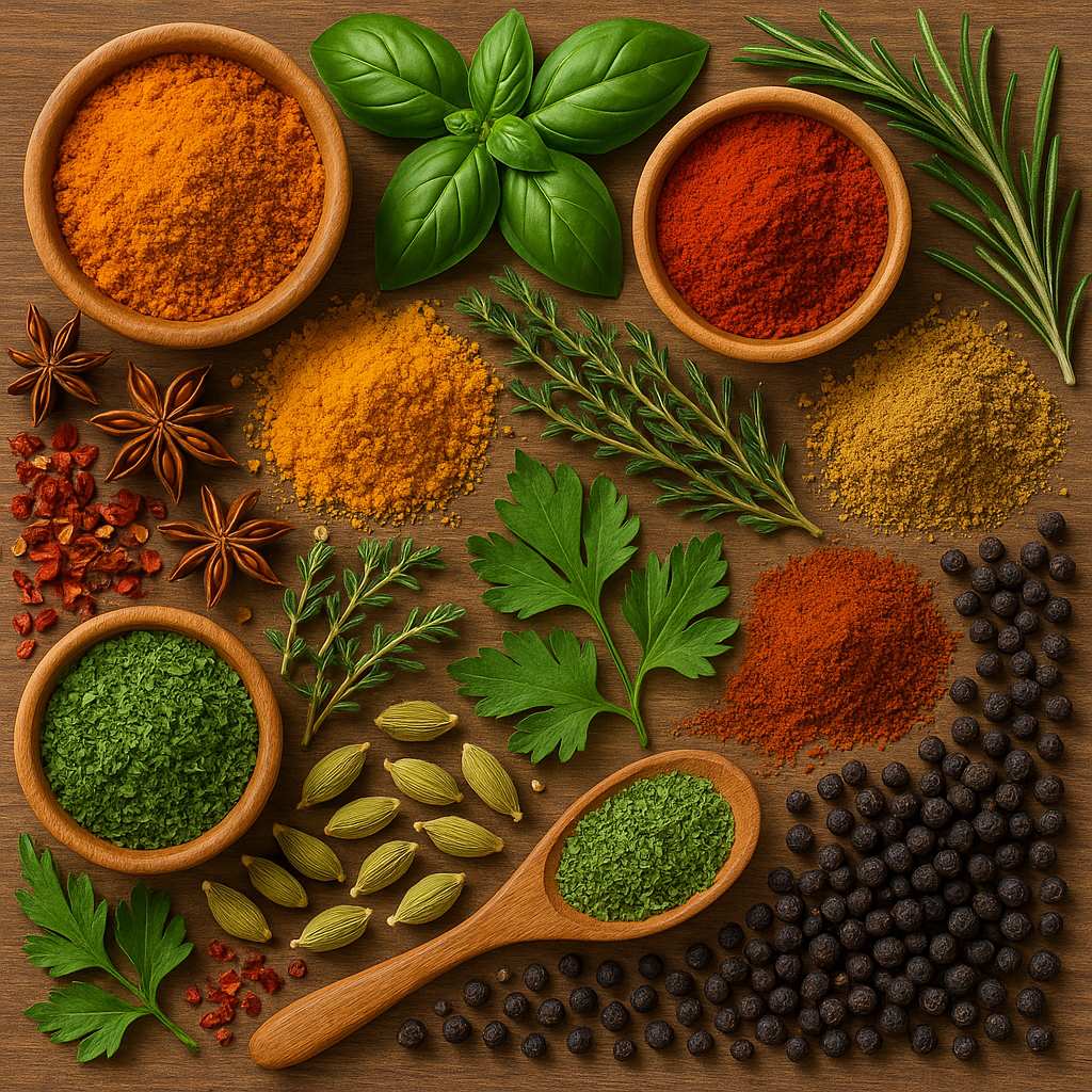 TOP condimente romanesti pentru: Supa de pui, cartofi la cuptor, pilaf ...